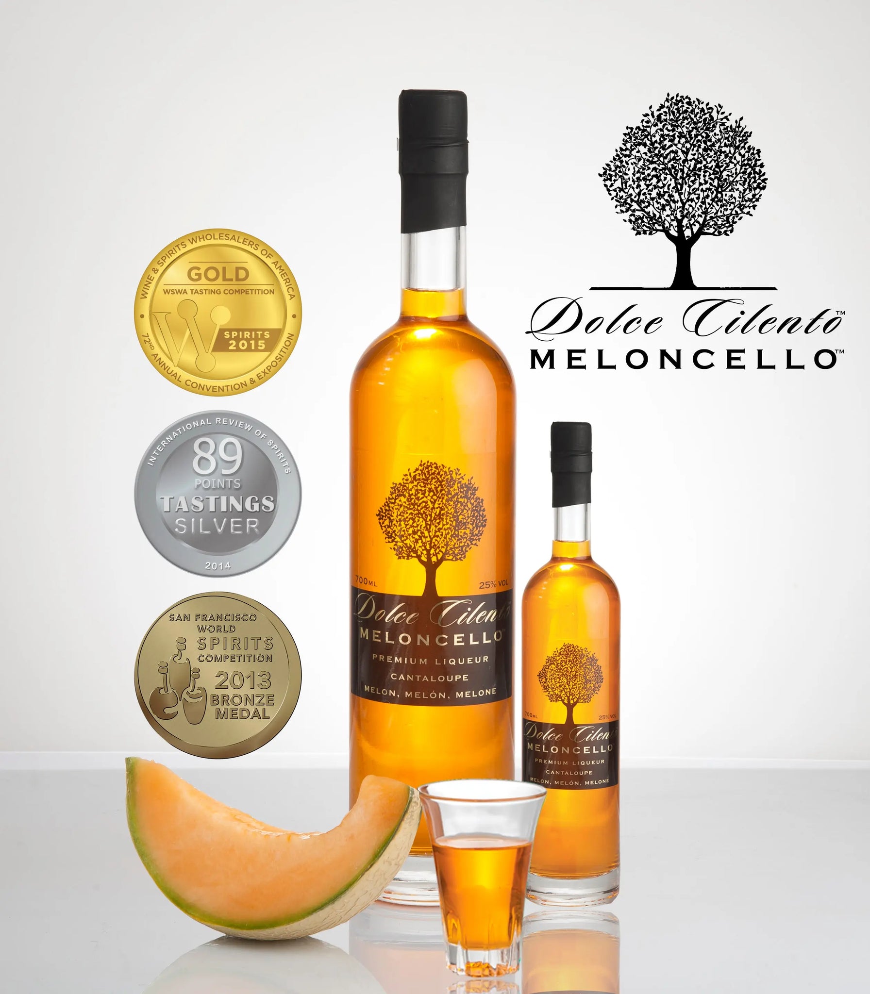 Dolce Cilento Meloncello Liqueur 25% | 700ml | Premium Italian Flavor